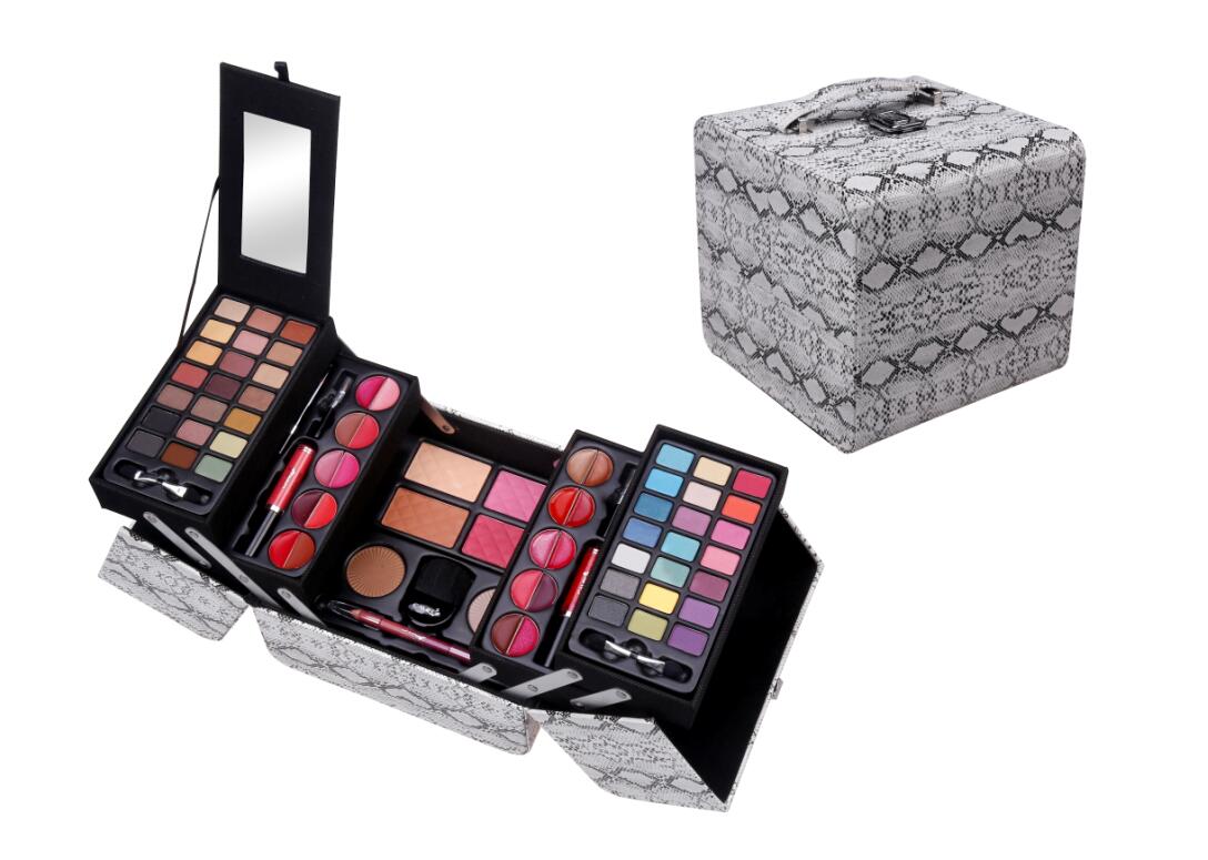 SNAKE CROCODILE DELUXE JEWELRY MAKEUP TRAIN CASE KIT – Cameo Cosmetics