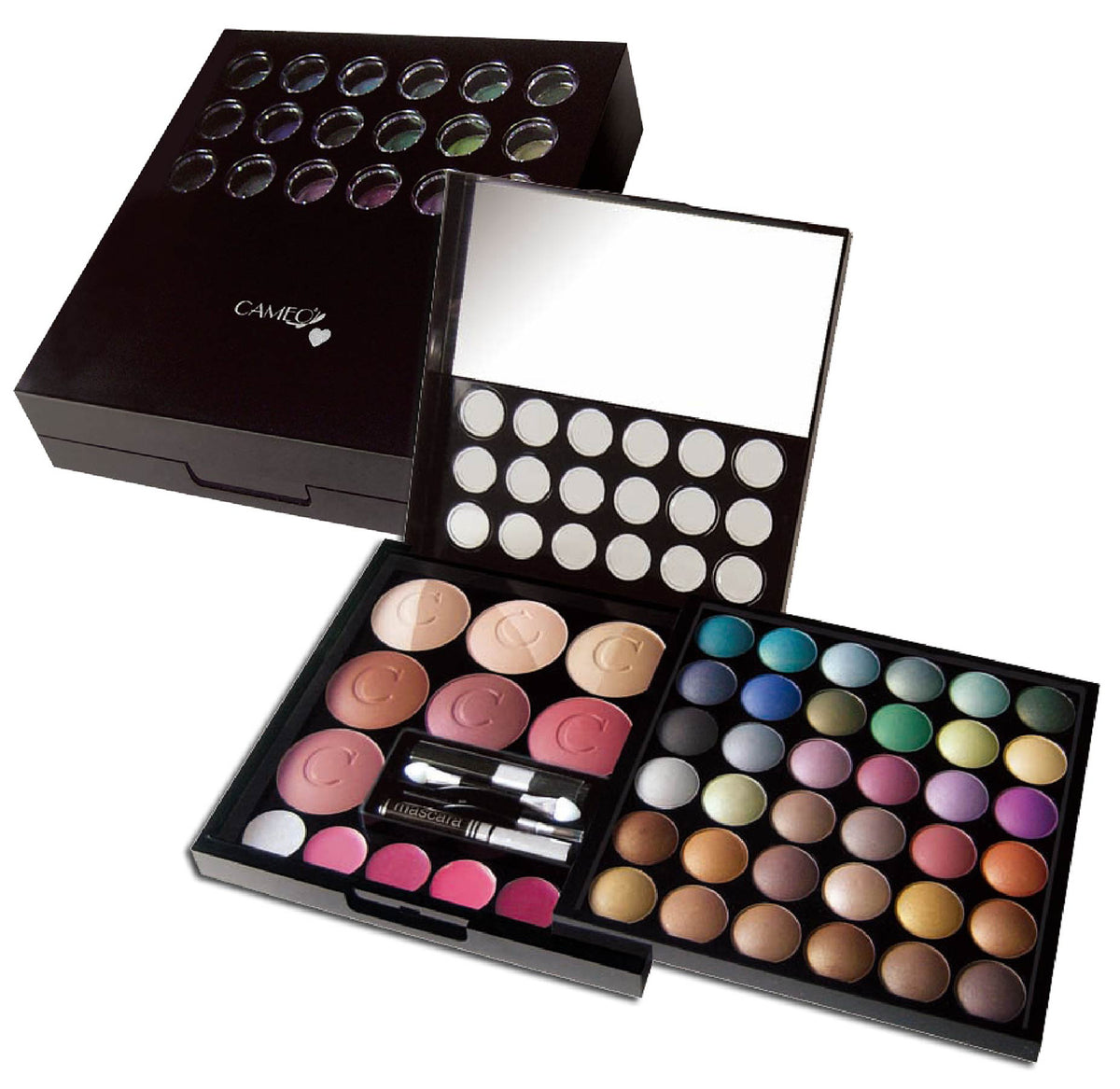 Black Square Slider Makeup Kit – Cameo Cosmetics