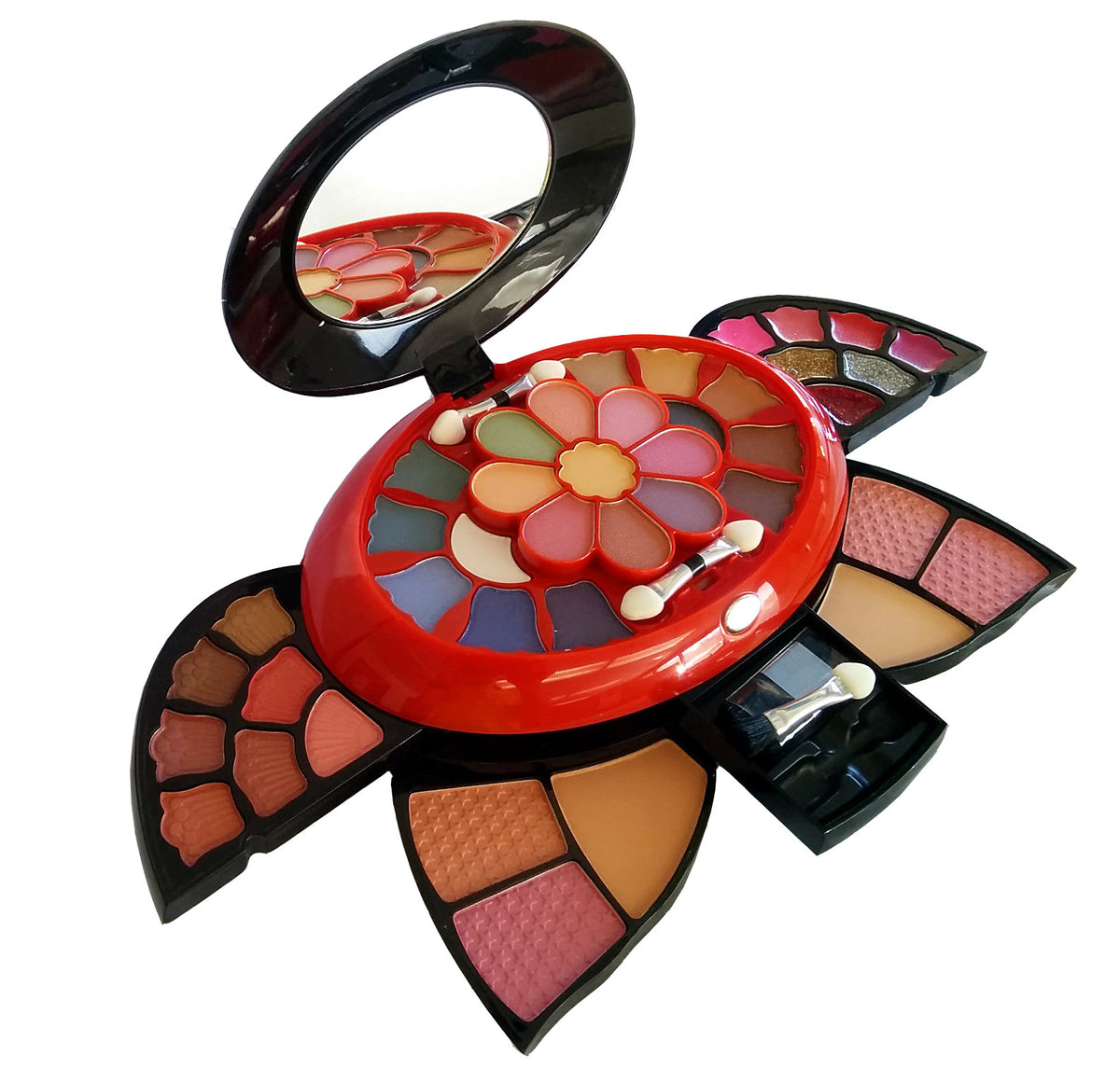 ONE TOUCH EYESHADOW BLUSH PRESSPOWDER LIP GLITTER MAKEUP KIT – Cameo ...